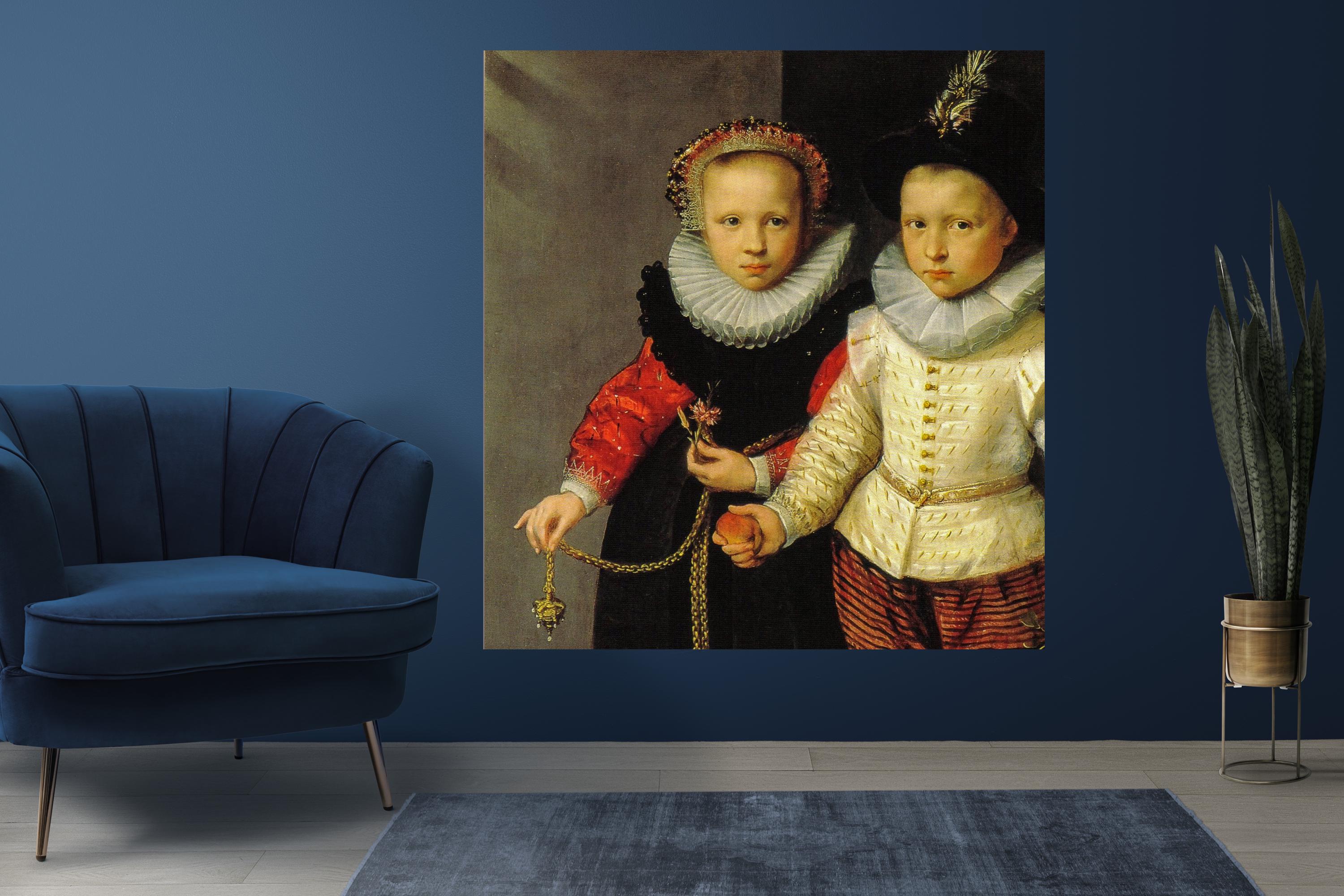 Vintage Elegance: Renaissance Children Portrait Art Print (digital ...