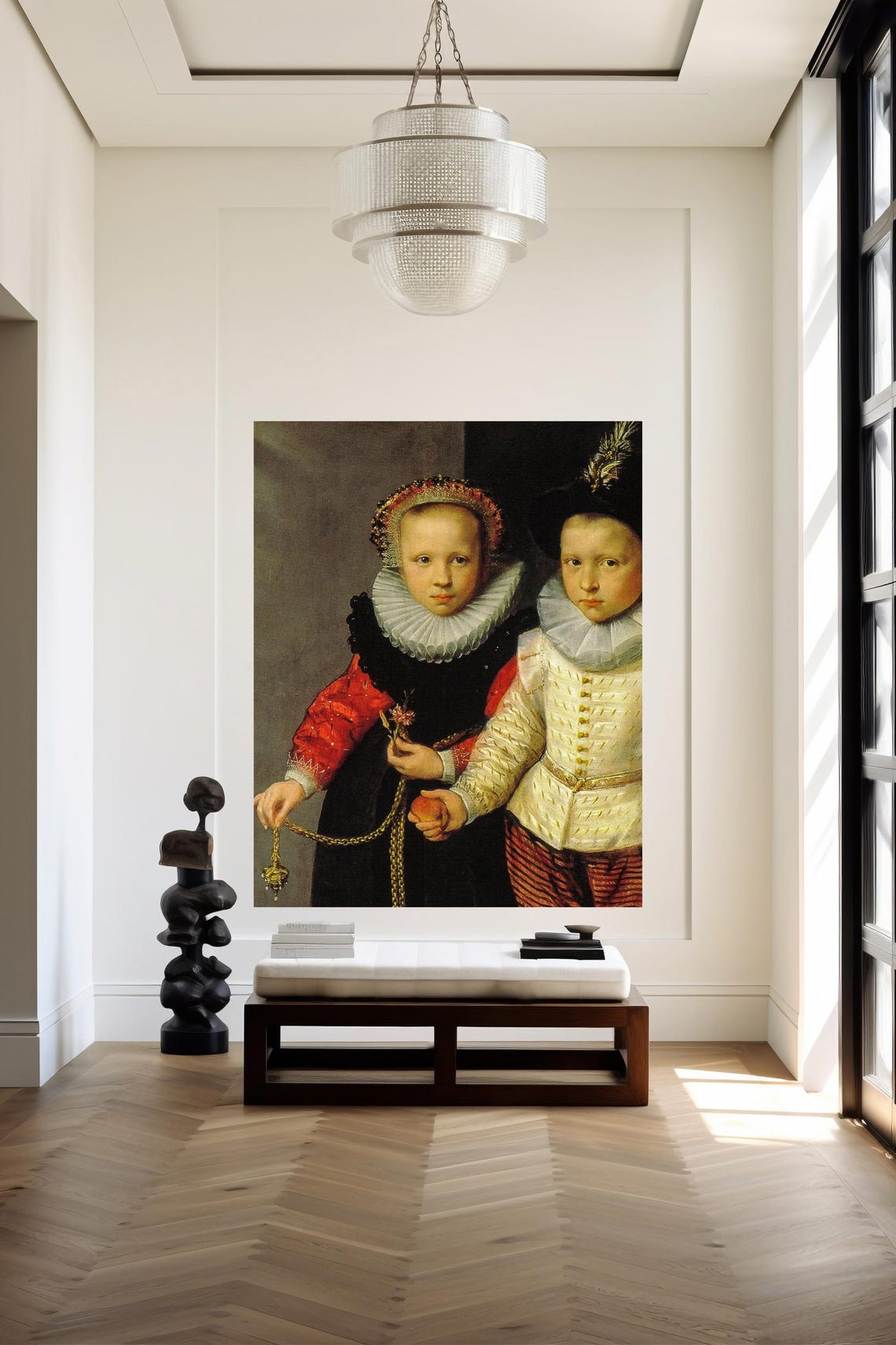 Vintage Elegance: Renaissance Children Portrait Art Print (digital ...