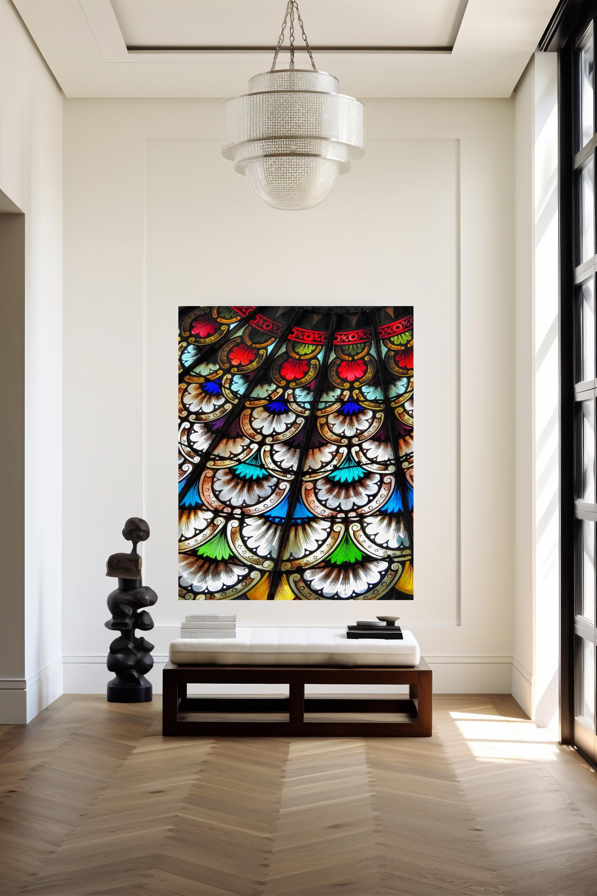 Detail of Stained-glass Window From the Medieval Cathedral of St ...