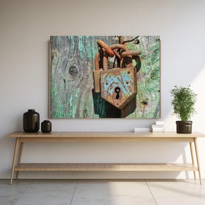 Vintage Rustic Padlock for Farmhouse Decor or Unique DIY Craft Projects ...