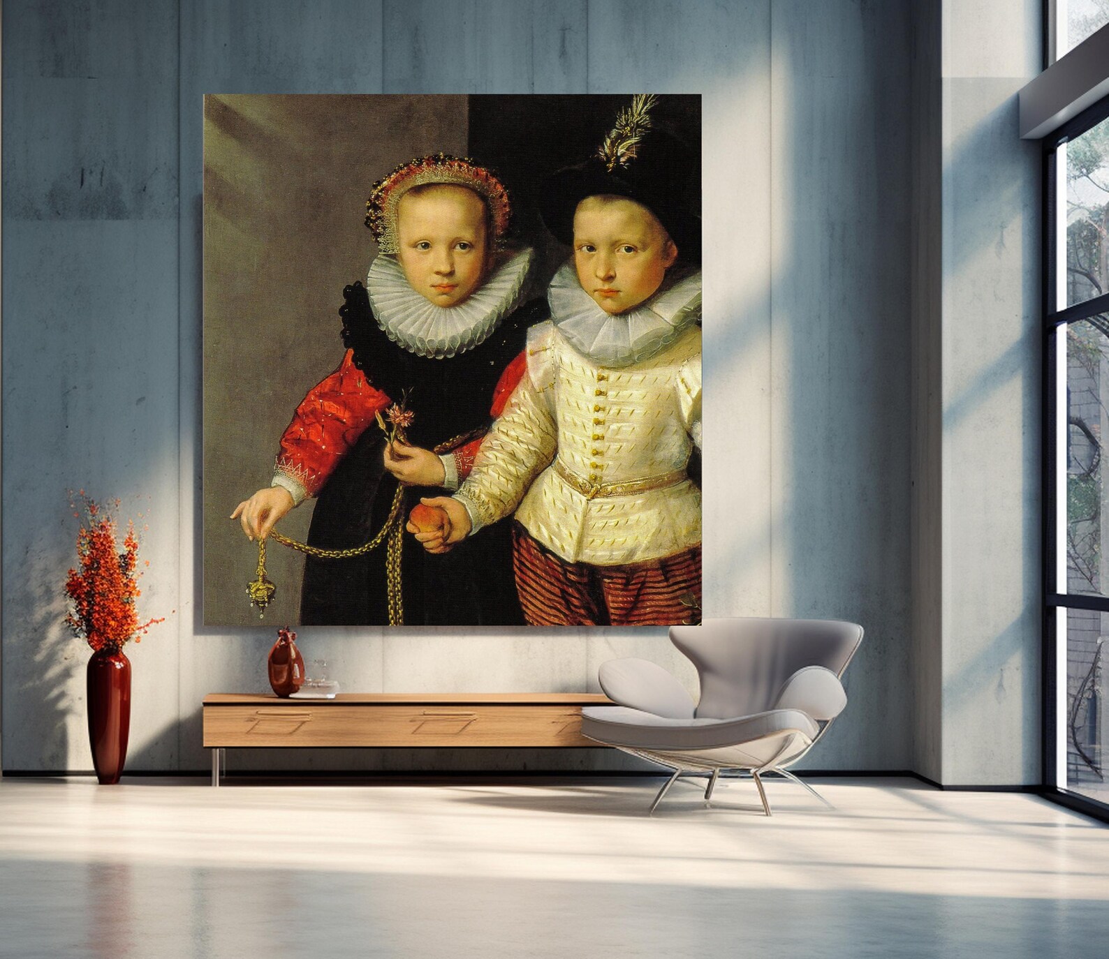Vintage Elegance: Renaissance Children Portrait Art Print (digital ...