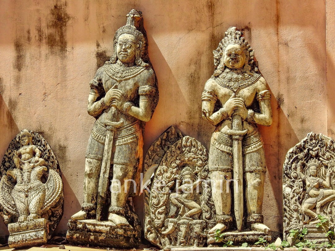 Ancient Cambodian Statues, Khmer Art Decor, Unique Siem Reap Inspired ...