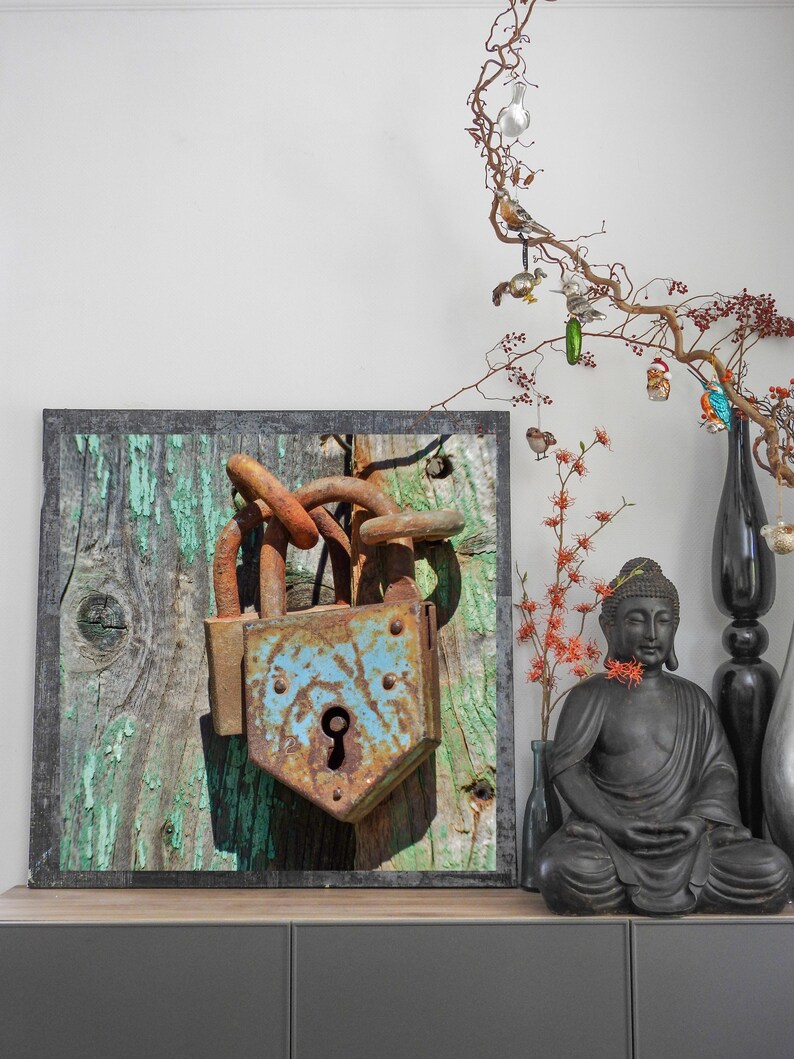 Vintage Rustic Padlock for Farmhouse Decor or Unique DIY Craft Projects ...