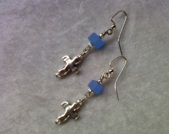 Blue Cross Earrings - Etsy