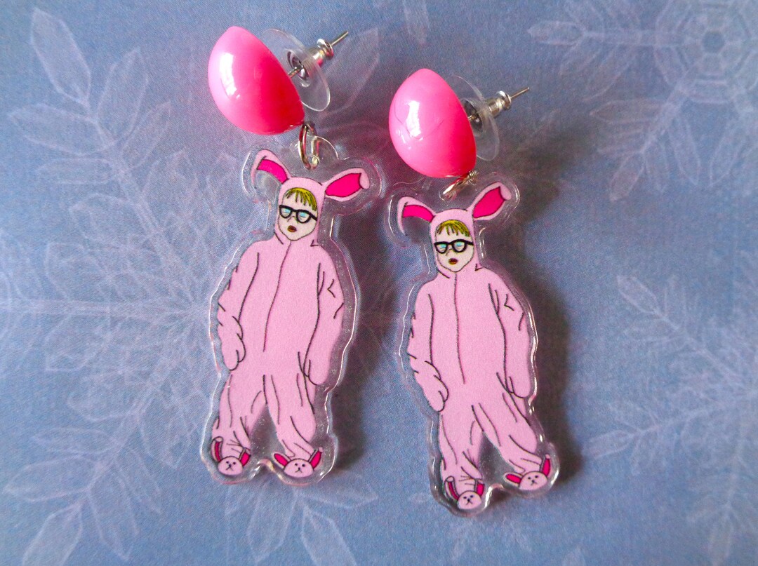 Raphie's Pink Nightmare Christmas Story Boho Earrings (10003) - Etsy