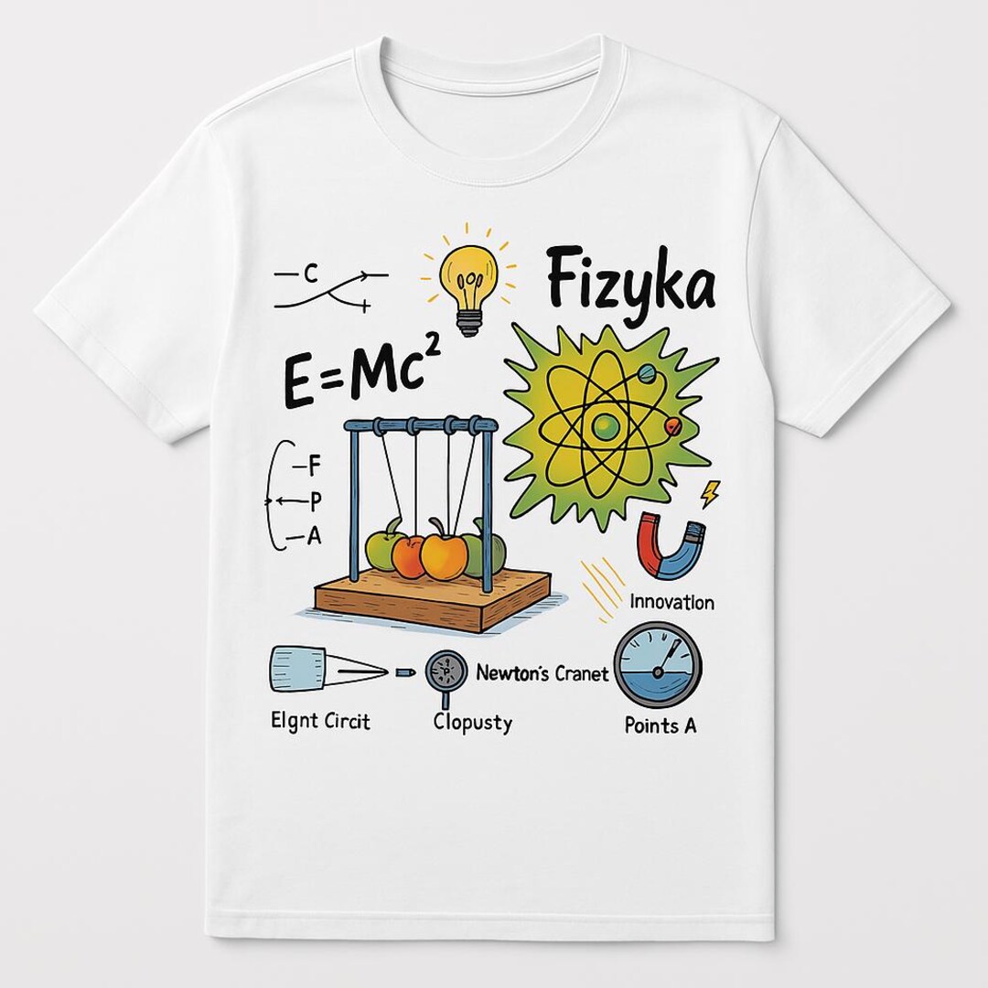 Funny Physics Science T-shirt Design | Educational Physics Elements ...