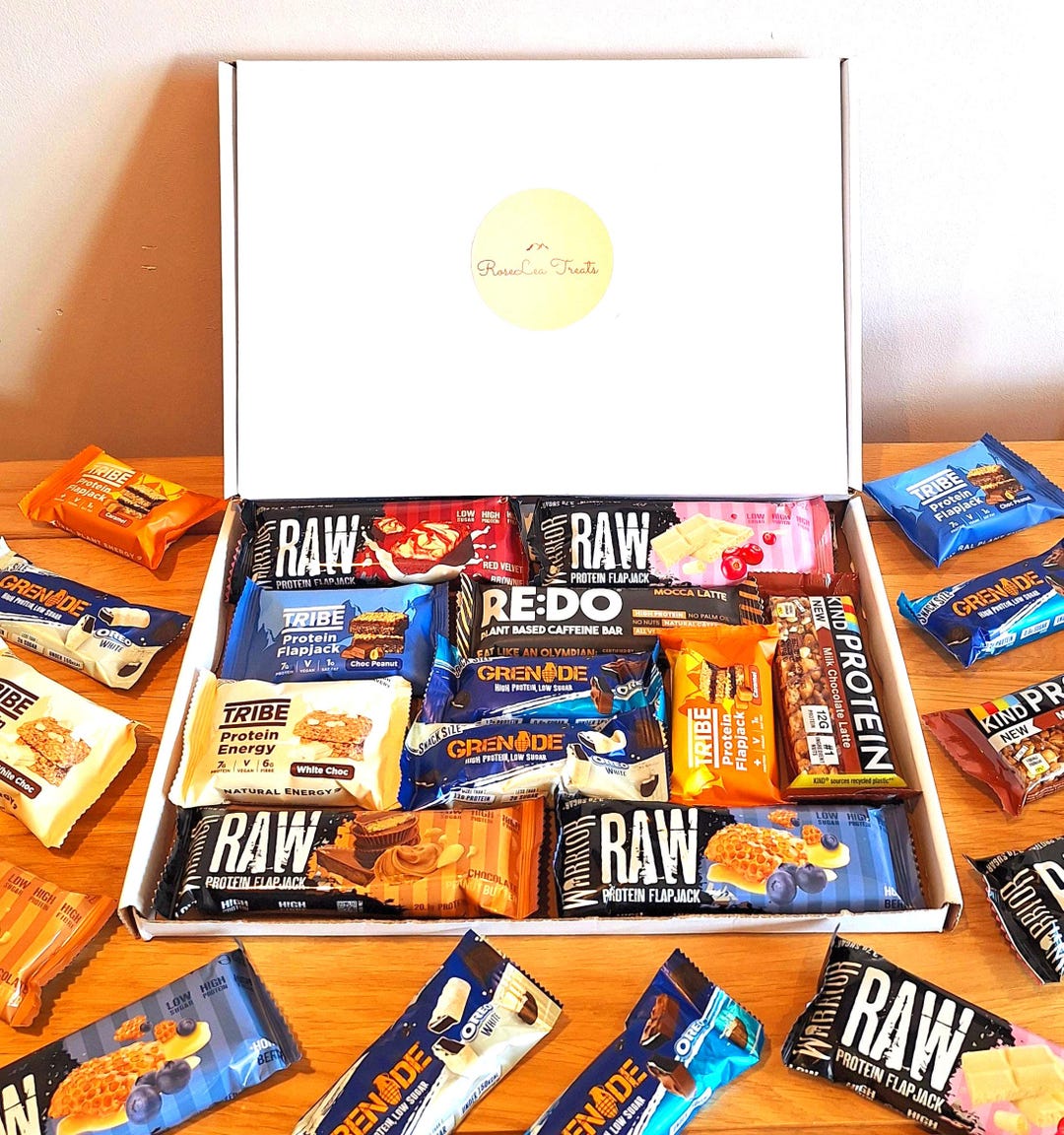 Protein Bar Variety Box: Healthy Snack Gift Set. Vegan Option and Free ...