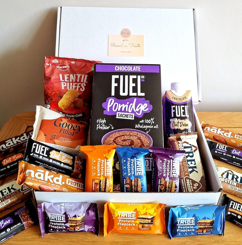 Big Protein Variety Box: Gym and Fitness Gift | Free Personalised Gift ...