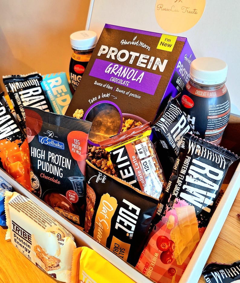 Big Protein Variety Box: Gym and Fitness Gift | Free Personalised Gift ...