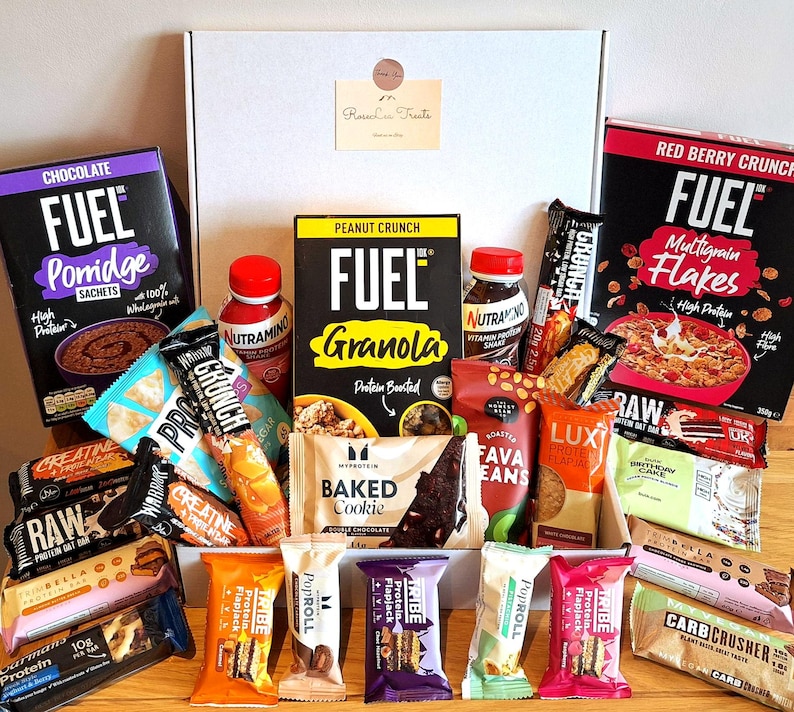 Big Protein Variety Box: Gym and Fitness Gift | Free Personalised Gift ...