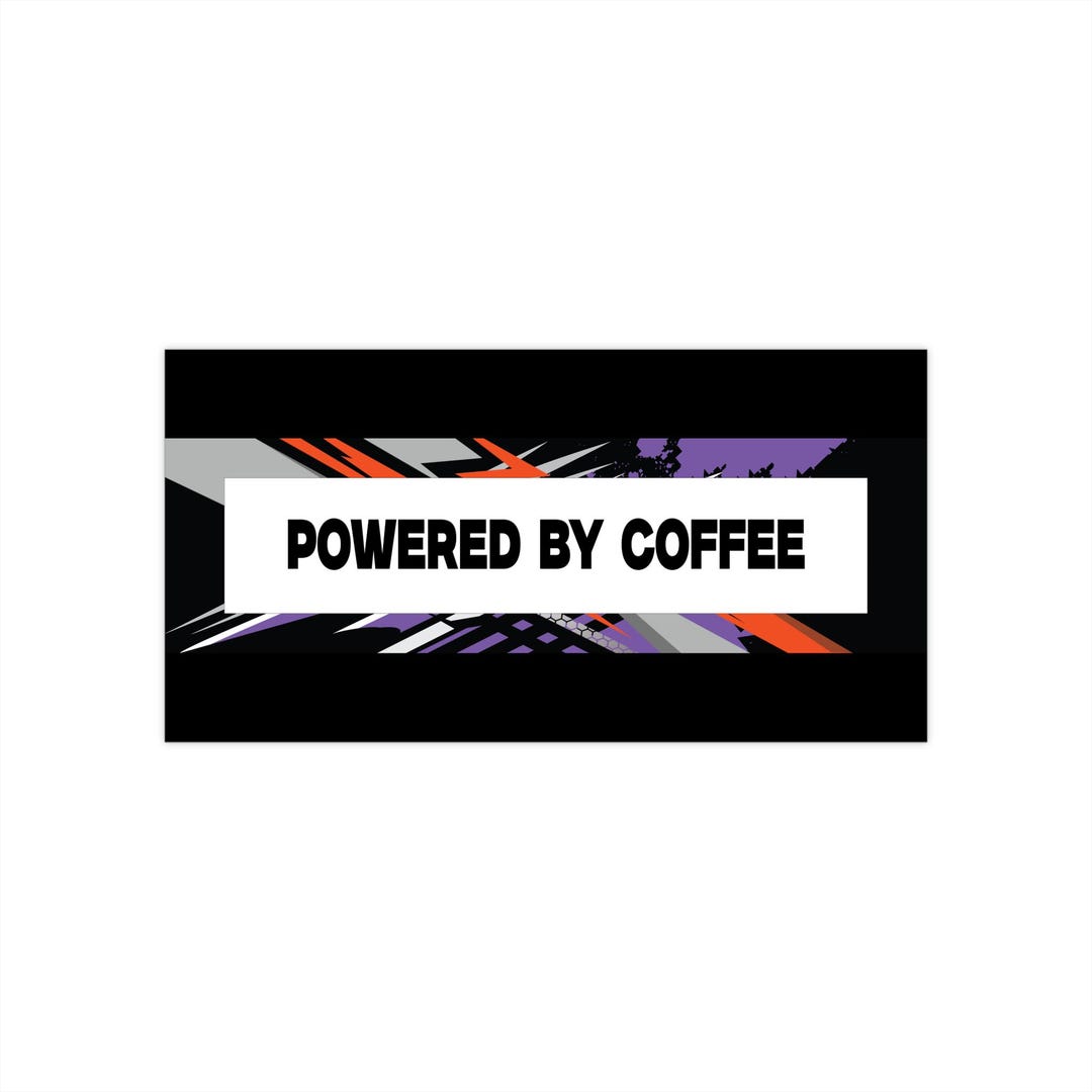 Coffee Powered Bumper Sticker: Funny Car Decal for Coffee Lovers - Etsy