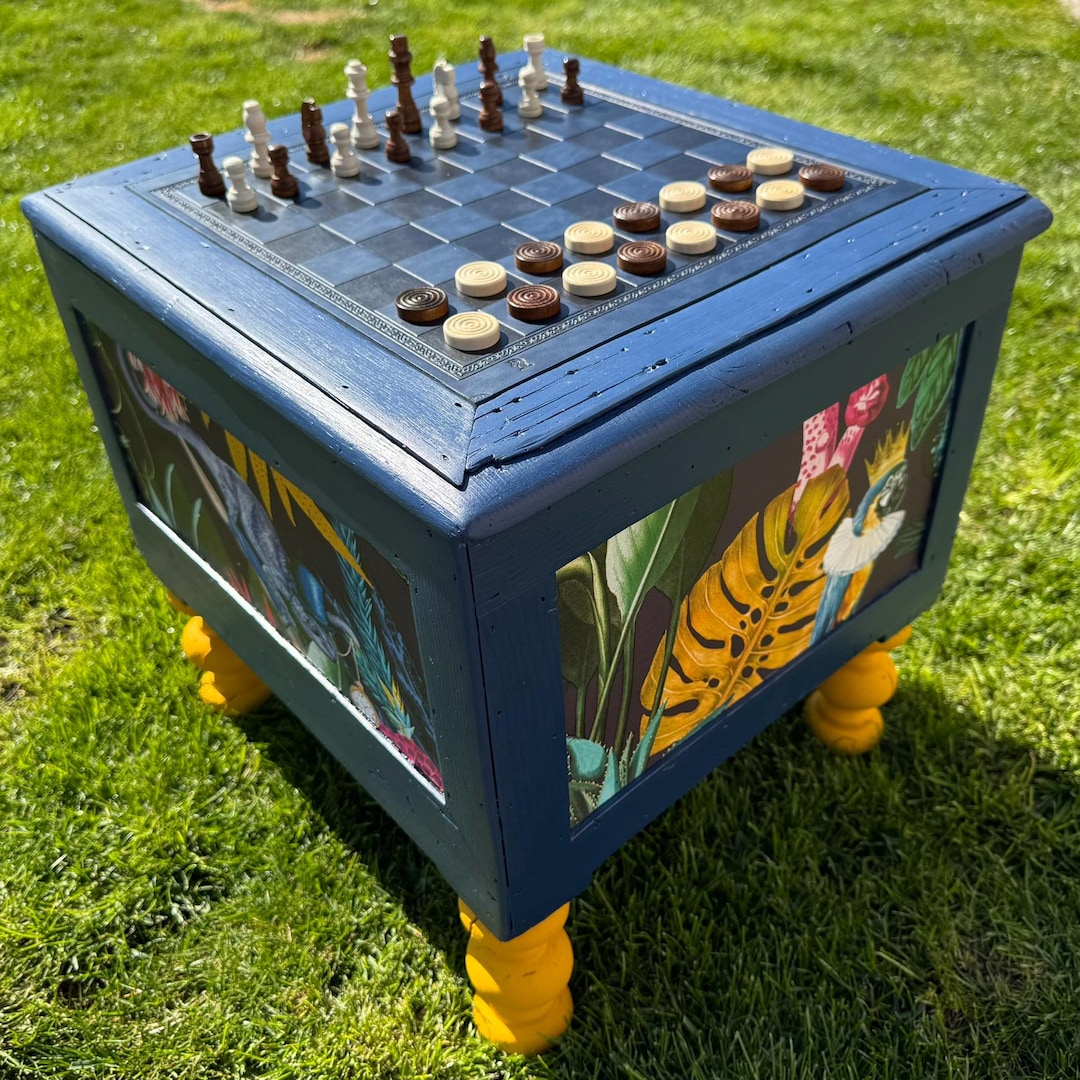 Beautiful Victorian Antique Side Table, Upcycled to a Games Cube With ...
