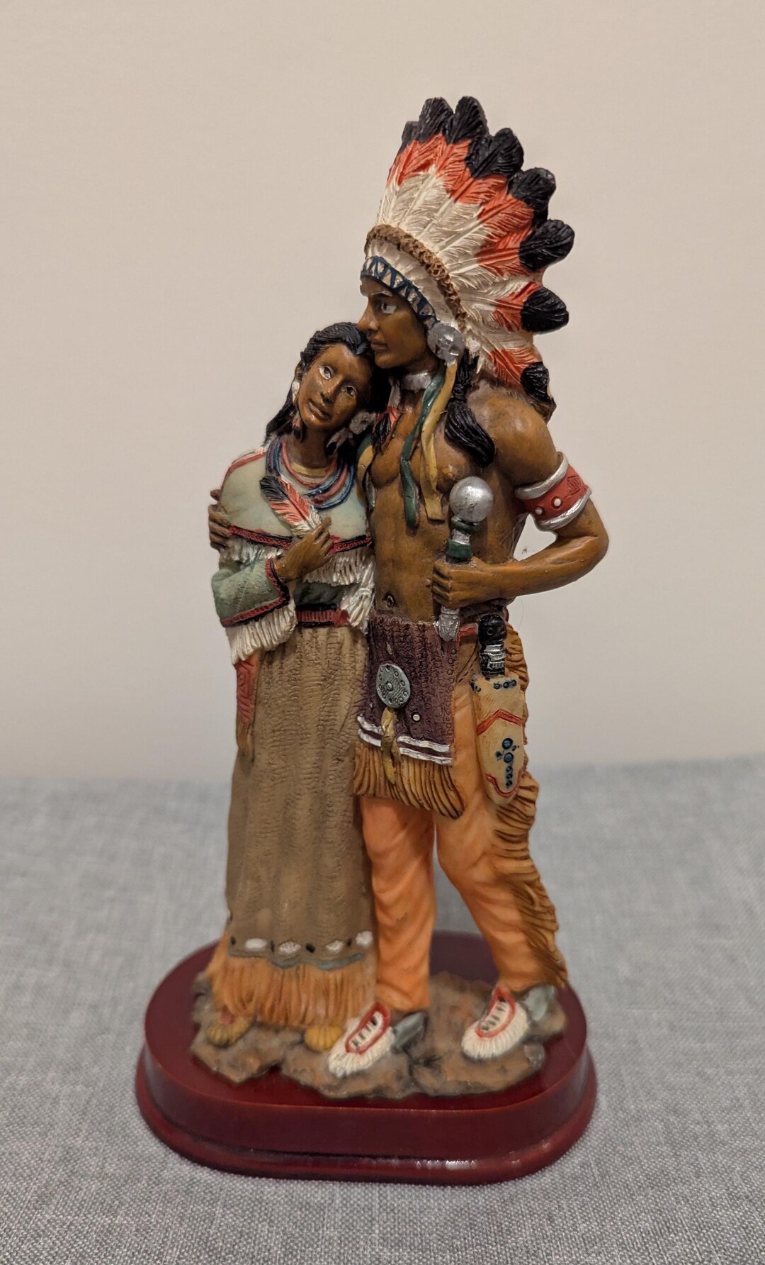Native Couple Figurine Collectors Item by Louis Dionne - Etsy