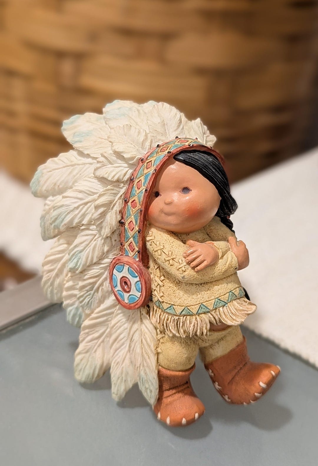 Native Figurine 1994 Vintage Enesco Friends of a Feather - Etsy