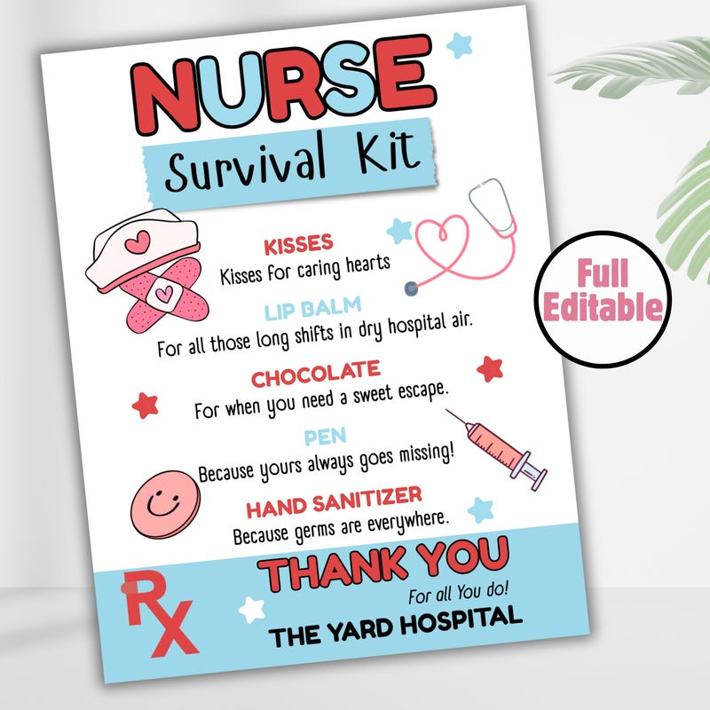Nurse Survival Kit - Etsy