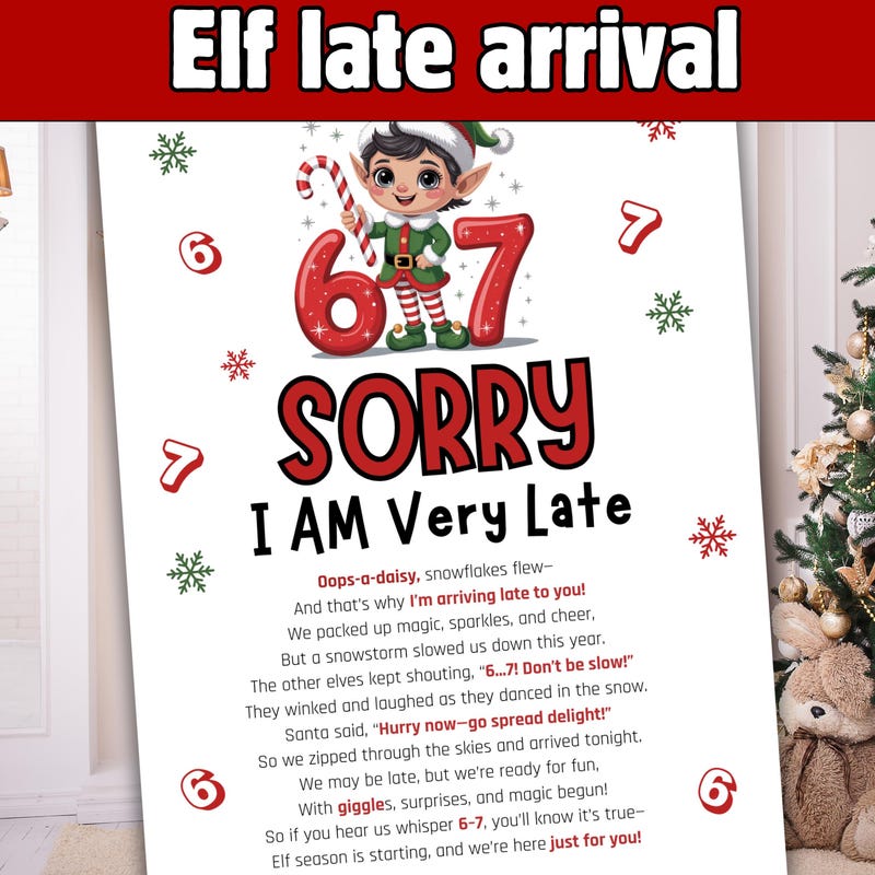 We Are Back Elf Letter - Etsy