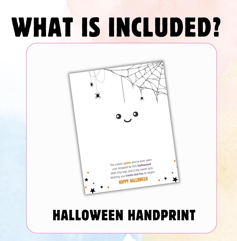 Halloween Spider Handprint Craft – Toddler Keepsake, Handprint Craft ...