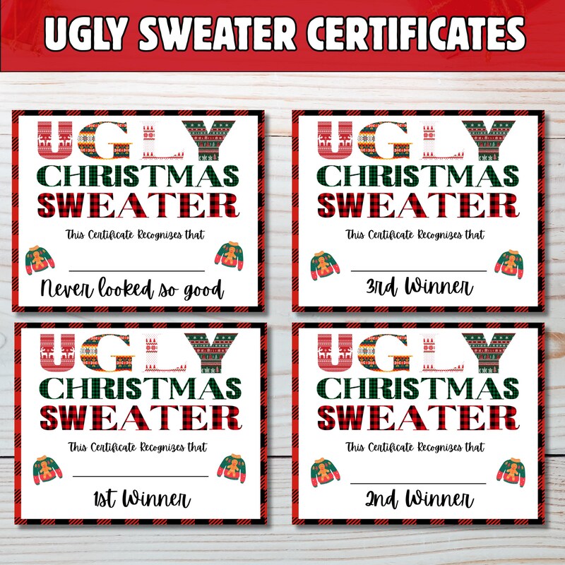 Christmas Award Download - Etsy