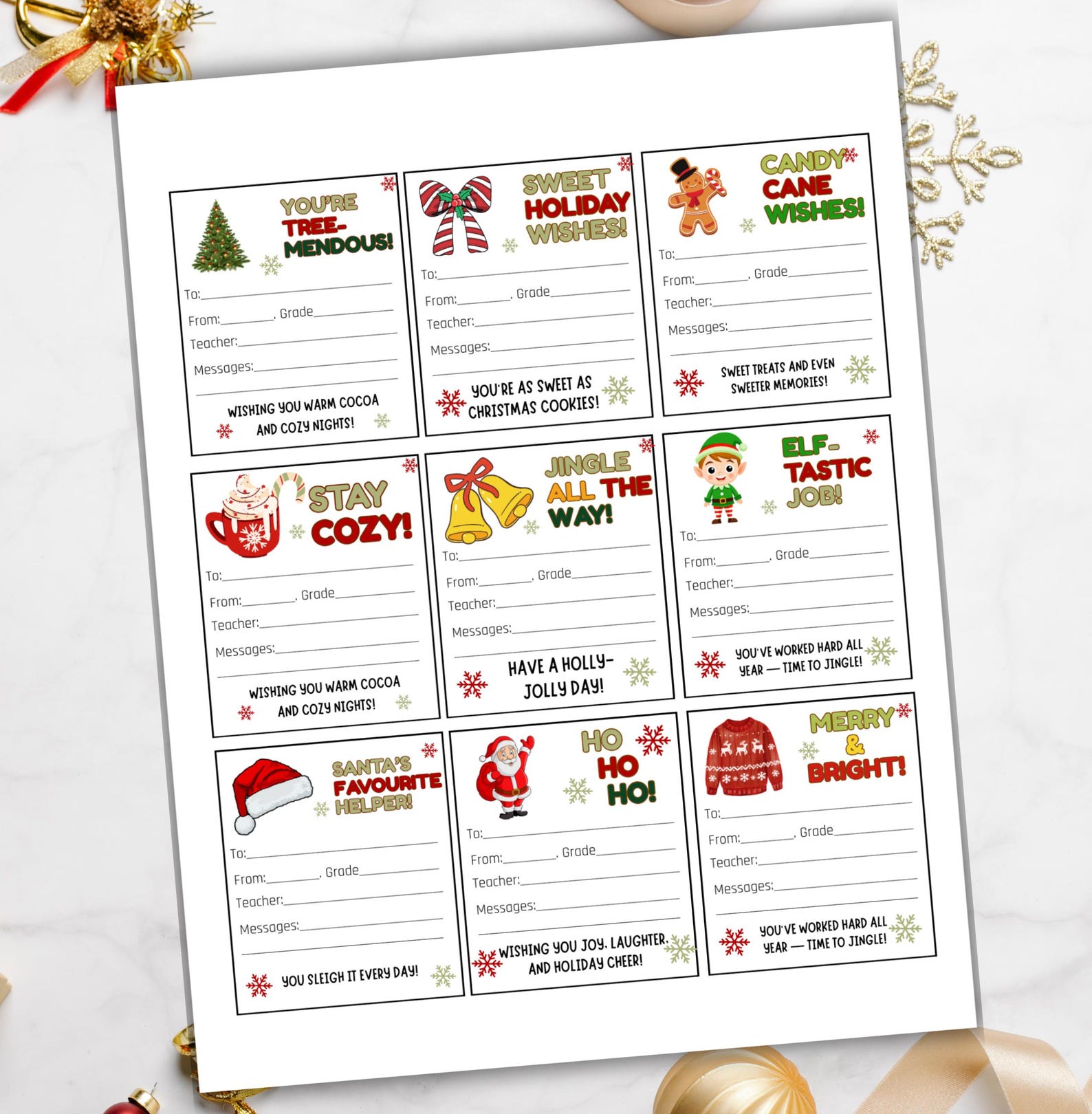 Editable Holiday Gram Flyer, Christmas Gram Flyer, Christmas Gram ...