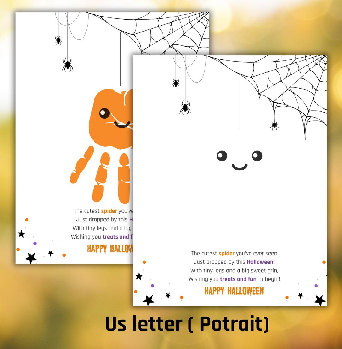 Halloween Spider Handprint Craft – Toddler Keepsake, Handprint Craft ...