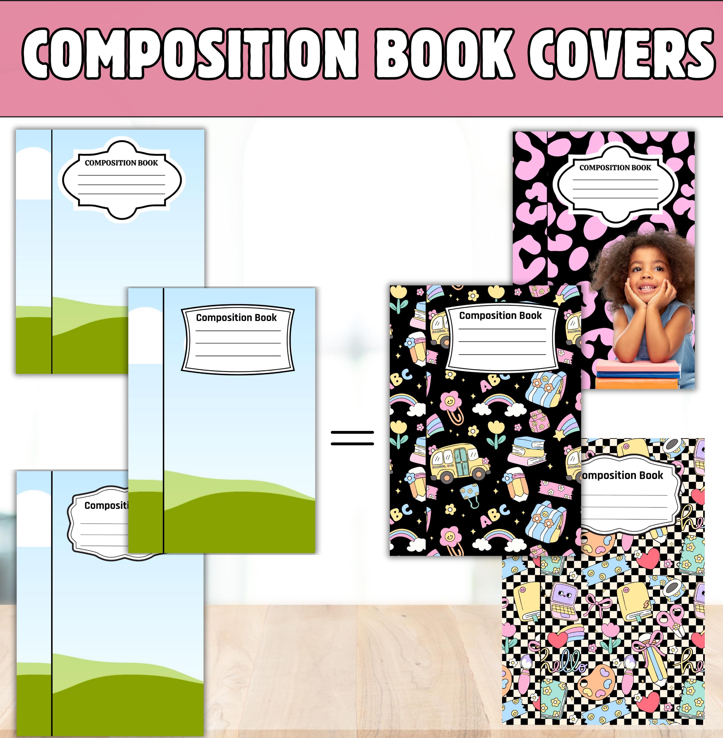 Custom Composition Notebook Template, Composition Notebook Cover ...