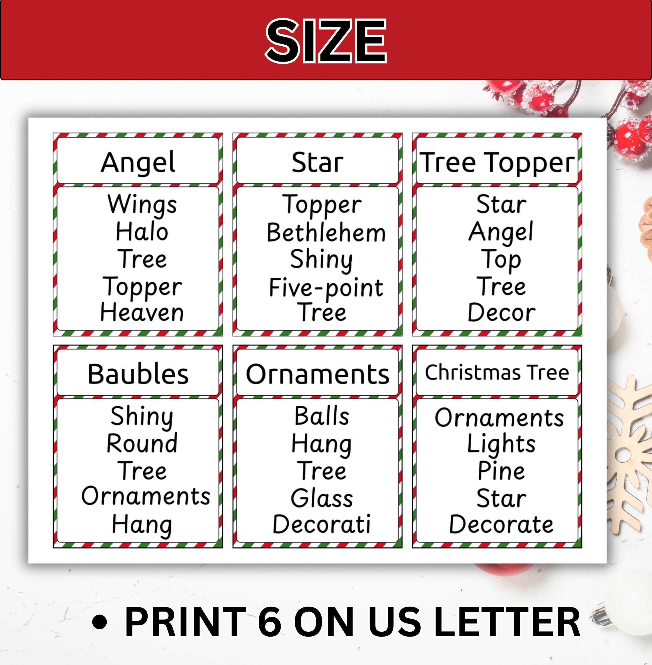 Christmas Taboo Game Printable Holiday Party Game With 100 Cards Fun ...