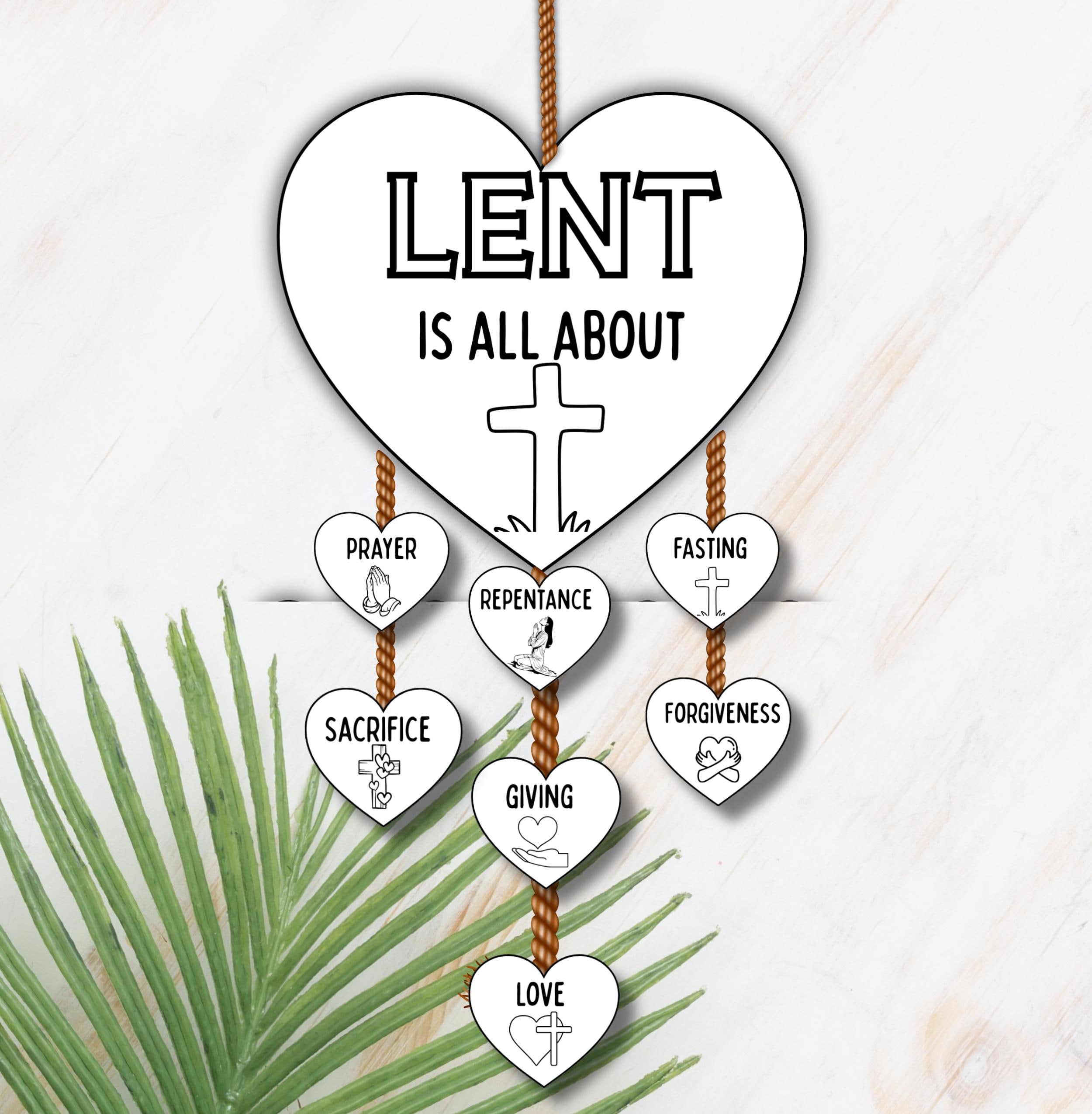 Printable Lent Crafts for Kids,kids Lent Activity, Ash Wednesday Craft ...