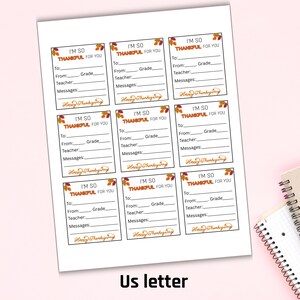 Thanksgiving Gratitude Grams Printable | PTA Fundraiser Template ...