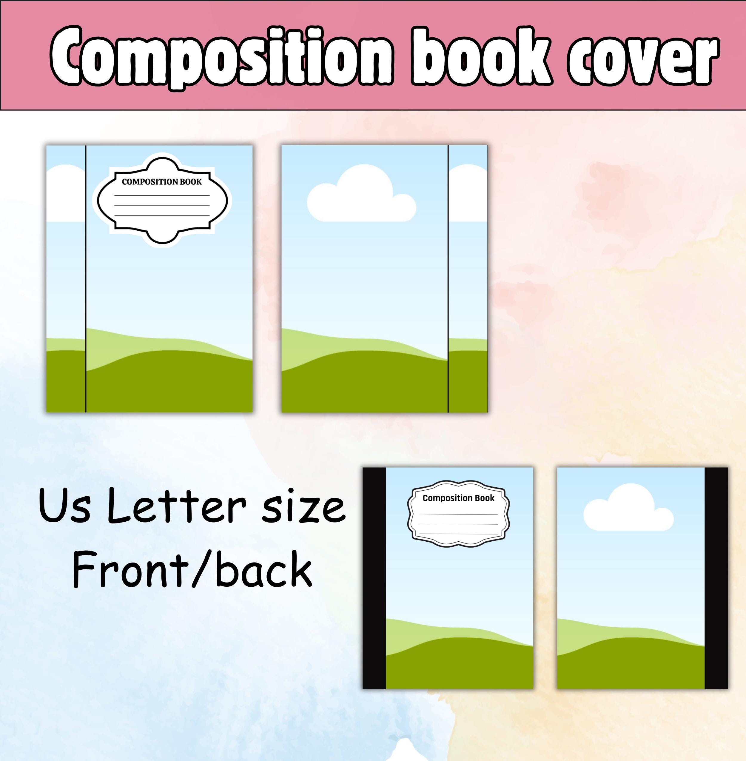 Editable Composition Book, Pencil, and Pencil Box Template, Drag N Drop ...