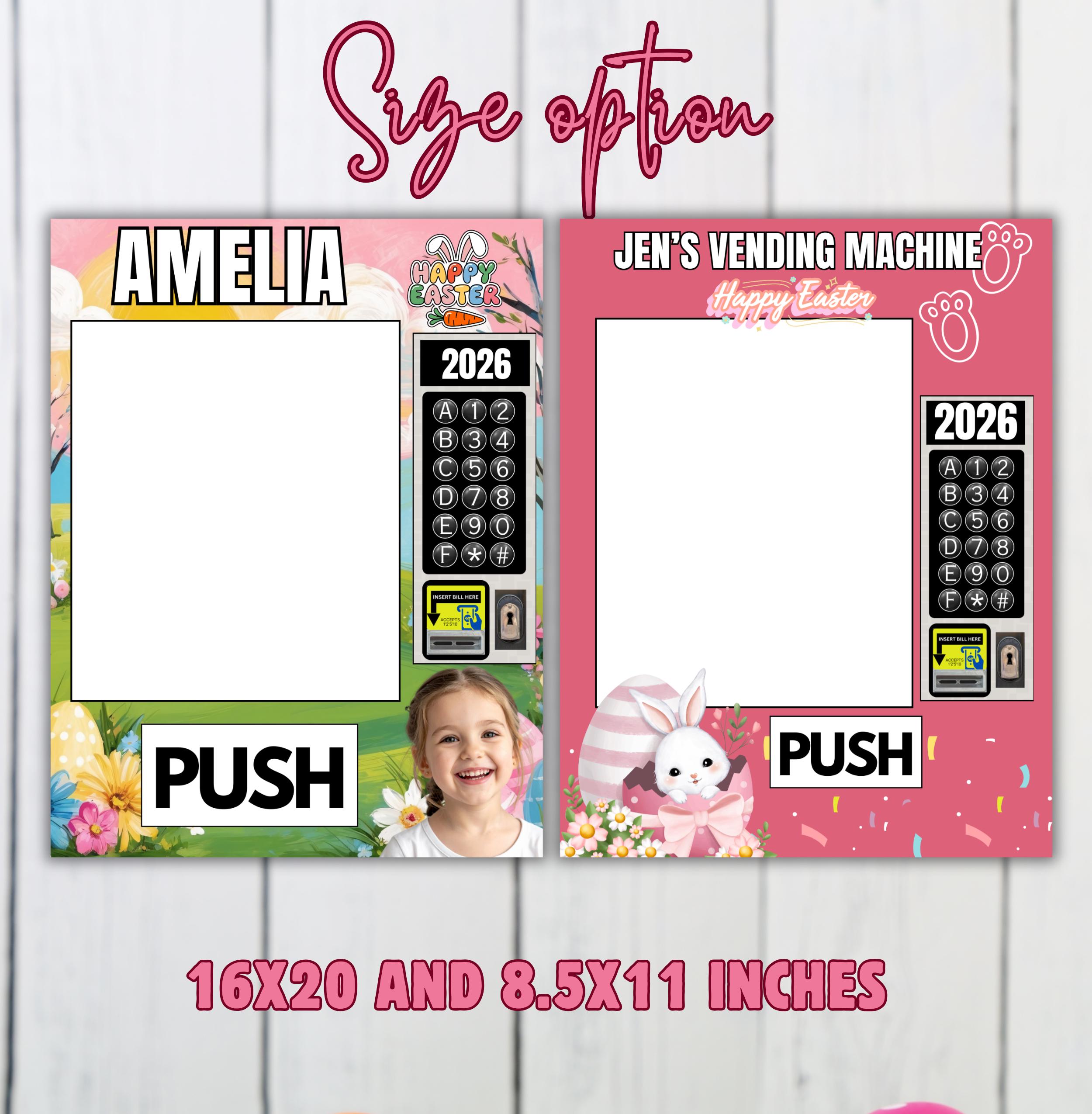25 Editable Easter Vending Machine Template Fronts, Easter Vending ...