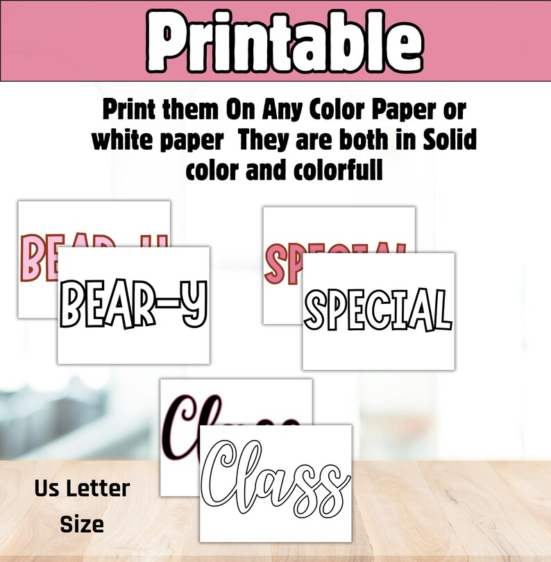 Beary Special Class Valentines Day Classroom Decor, Bulletin Board ...