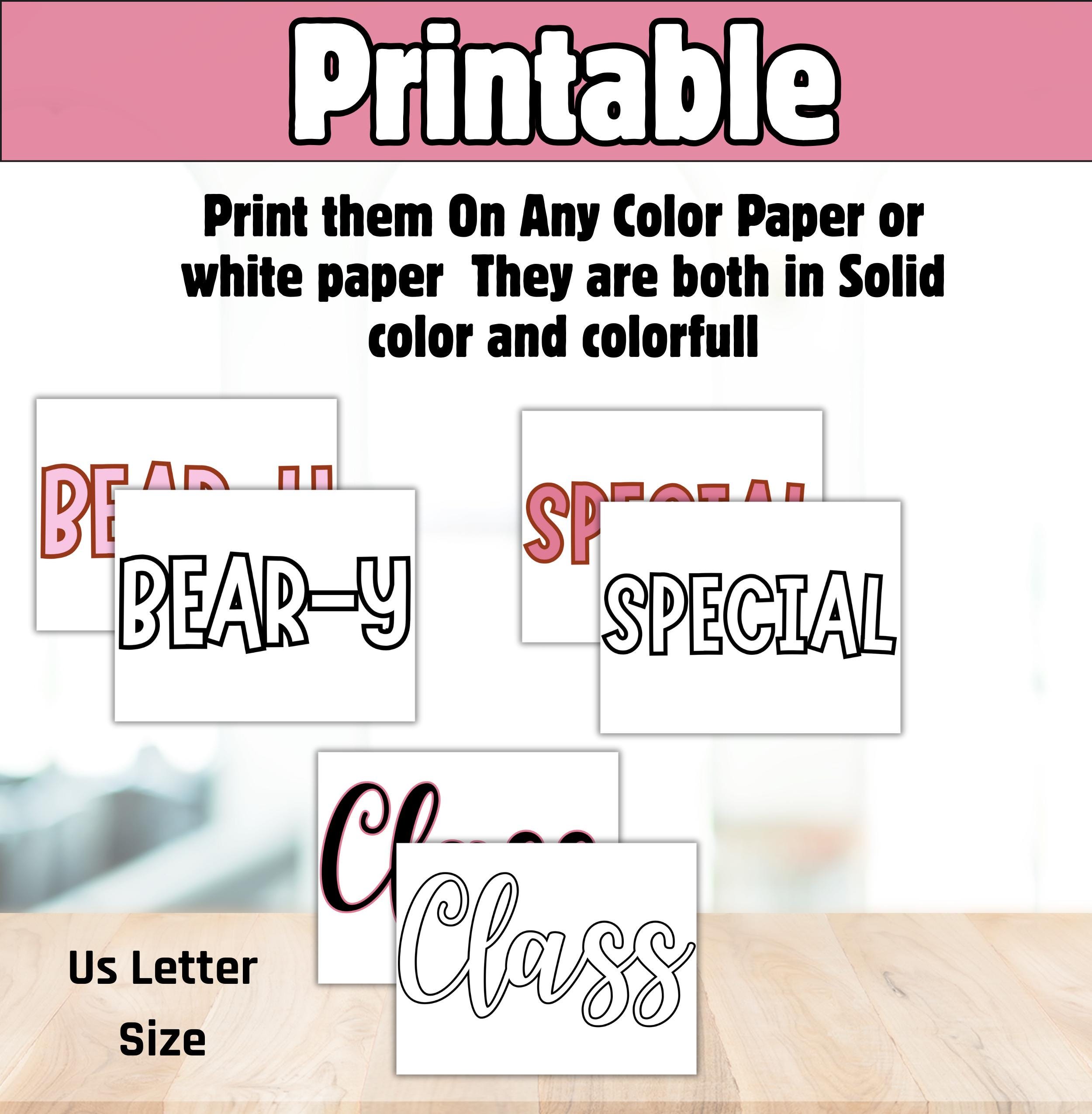 Beary Special Class Valentines Day Classroom Decor, Bulletin Board ...