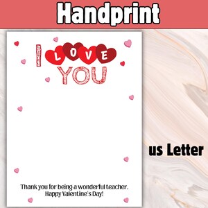 Valentine About My Teacher Printable, Teacher Gift Card, Teacher ...