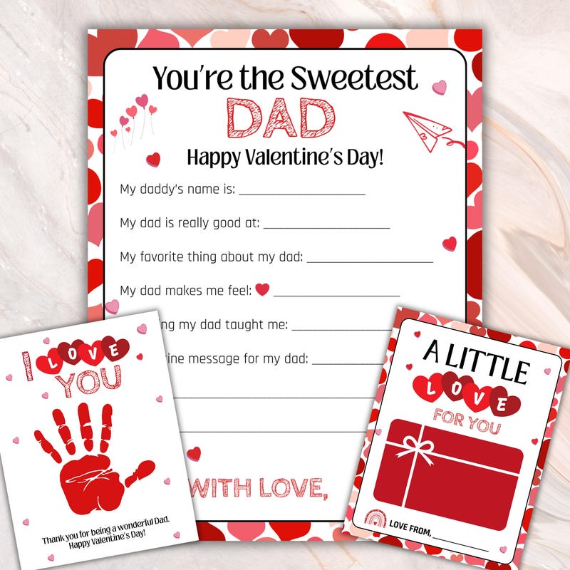 Dad Valentine Card - Etsy