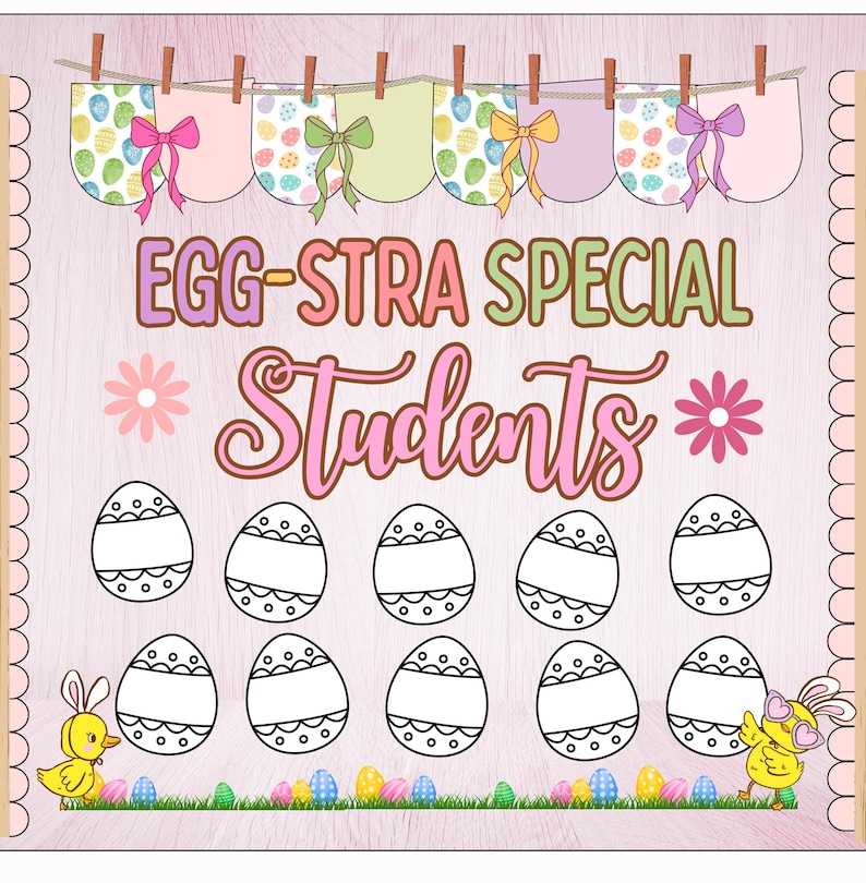 Easter Egg Bulletin Board Printable | April | Spring | Activity ...