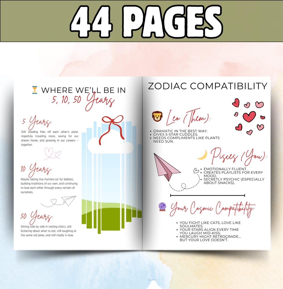 Trendy Custom Couples Magazine Template | Anniversary & Relationship ...