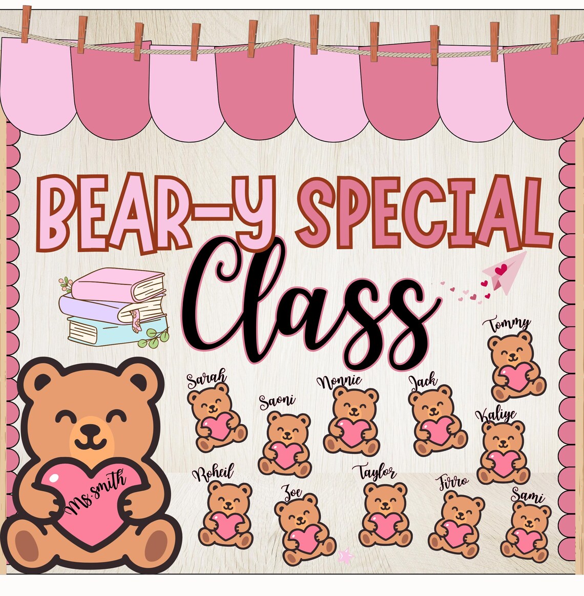 Beary Special Class Valentines Day Classroom Decor, Bulletin Board ...