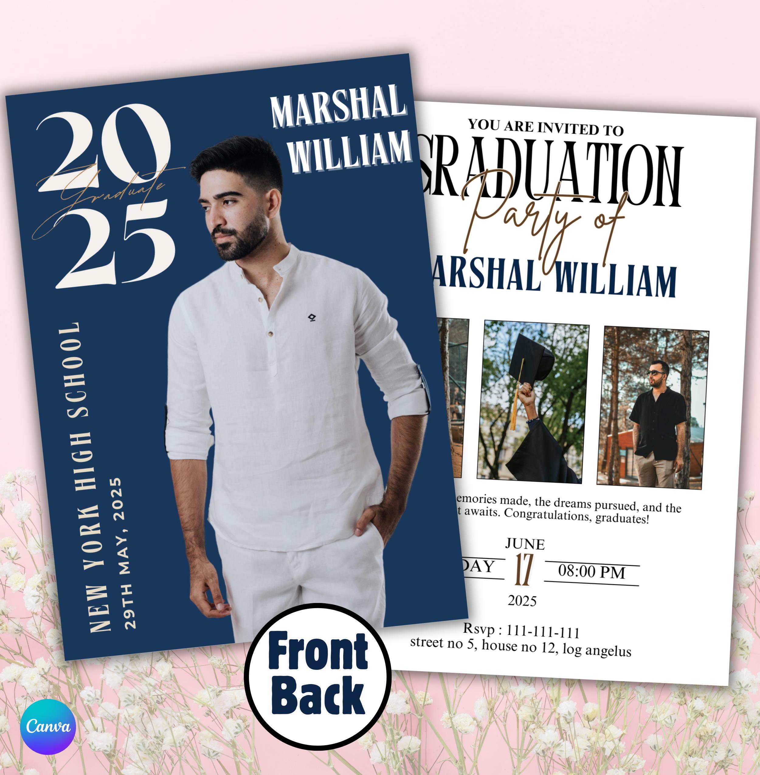 Bestseller Graduation Invitation 2025 Template, Modern Graduation ...