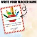 Teacher Appreciation Gift Card Book, Printable Teacher Gift Card ...