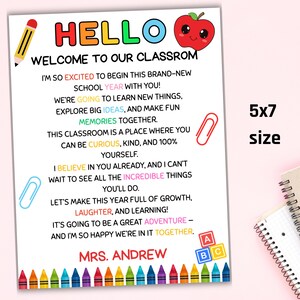 First Day of School Letter to Students, Welcome Letter From Teacher ...