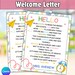 Welcome Back to School Letter for Students, First Day of School Welcome ...