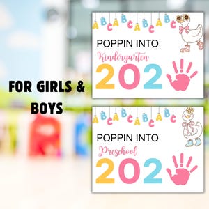 Trendy Silly Goose First Day of School Handprint Craft | Back to School ...