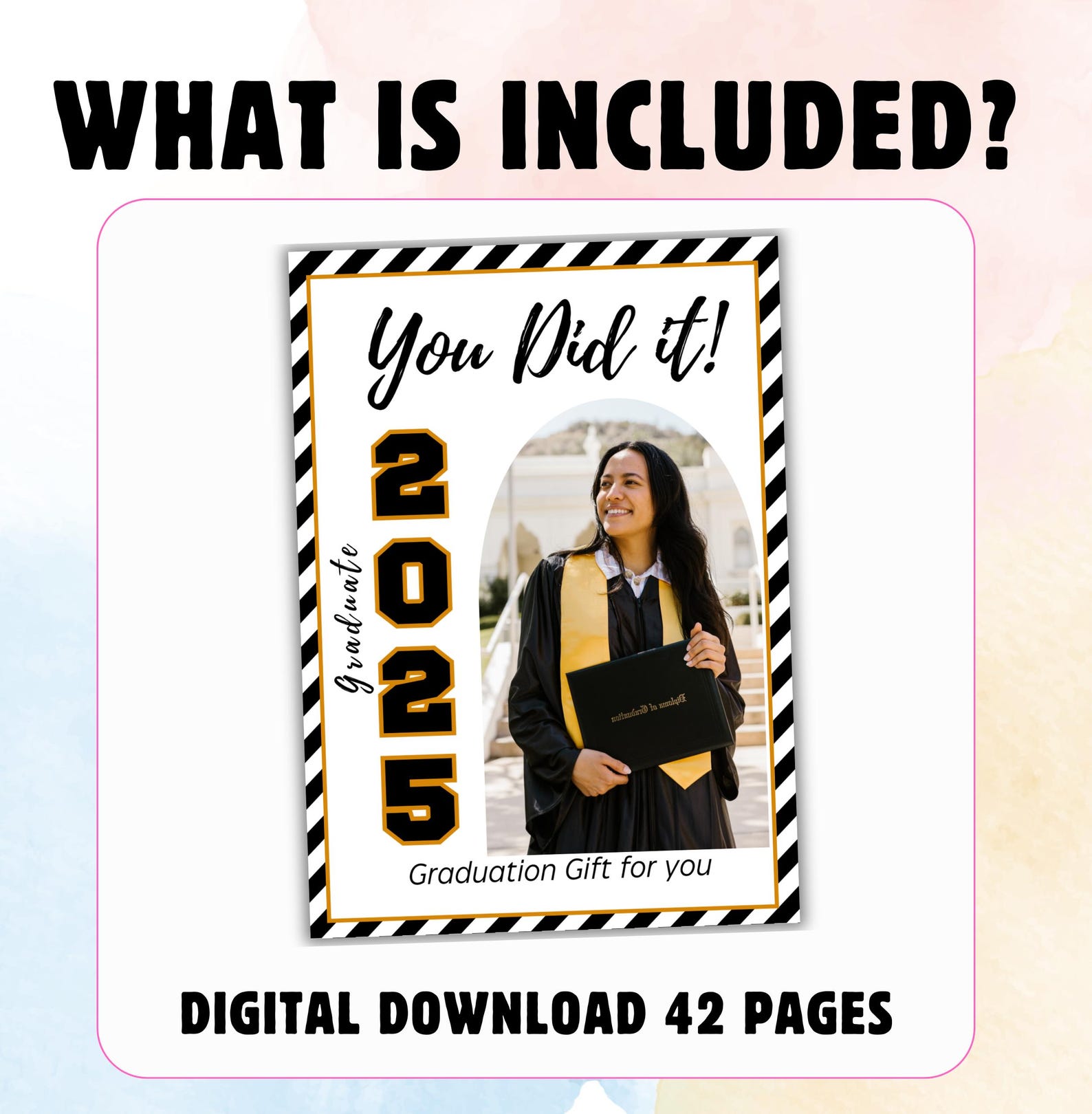 Printable High School Graduation Gift Card Book | College Graduation ...