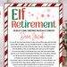 Editable Elf Retirement Letter, Elf Not Visiting, Elf New Mission ...