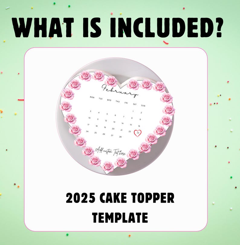 Bestseller White Heart Burn Away Cake Topper Calendar Template, Heart ...