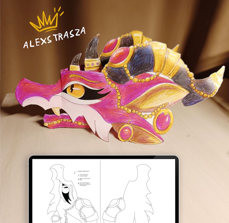 Dragon Hand Puppets Bundle | 5 Printable PDF Templates | DIY Craft - Etsy