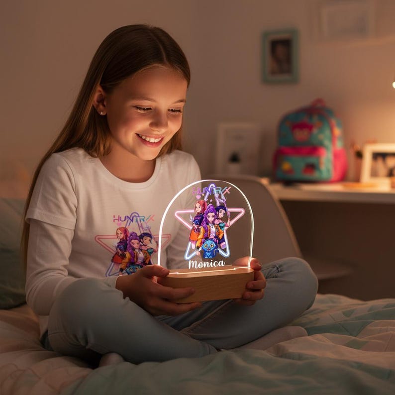Huntrix Anime Characters Christmas-themed Night Light,night Light for ...