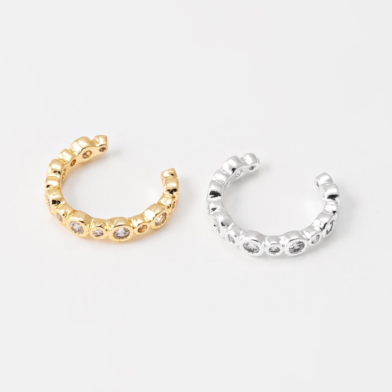 Silver Ear Cuff With Post - Etsy