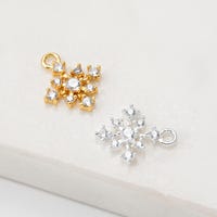 Large Snowflake Charms Clear Acrylic Ornament Making Christmas Pendants ...