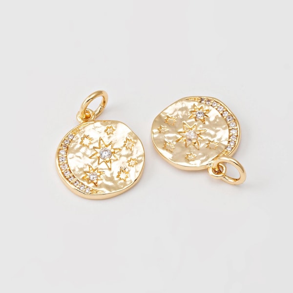 Starry Night Coin Pendant - Etsy